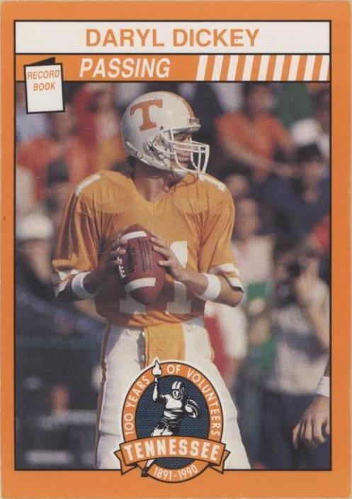 1990 100 Years of Tennessee Volunteers - Record Book Daryl Dickey #274 ...
