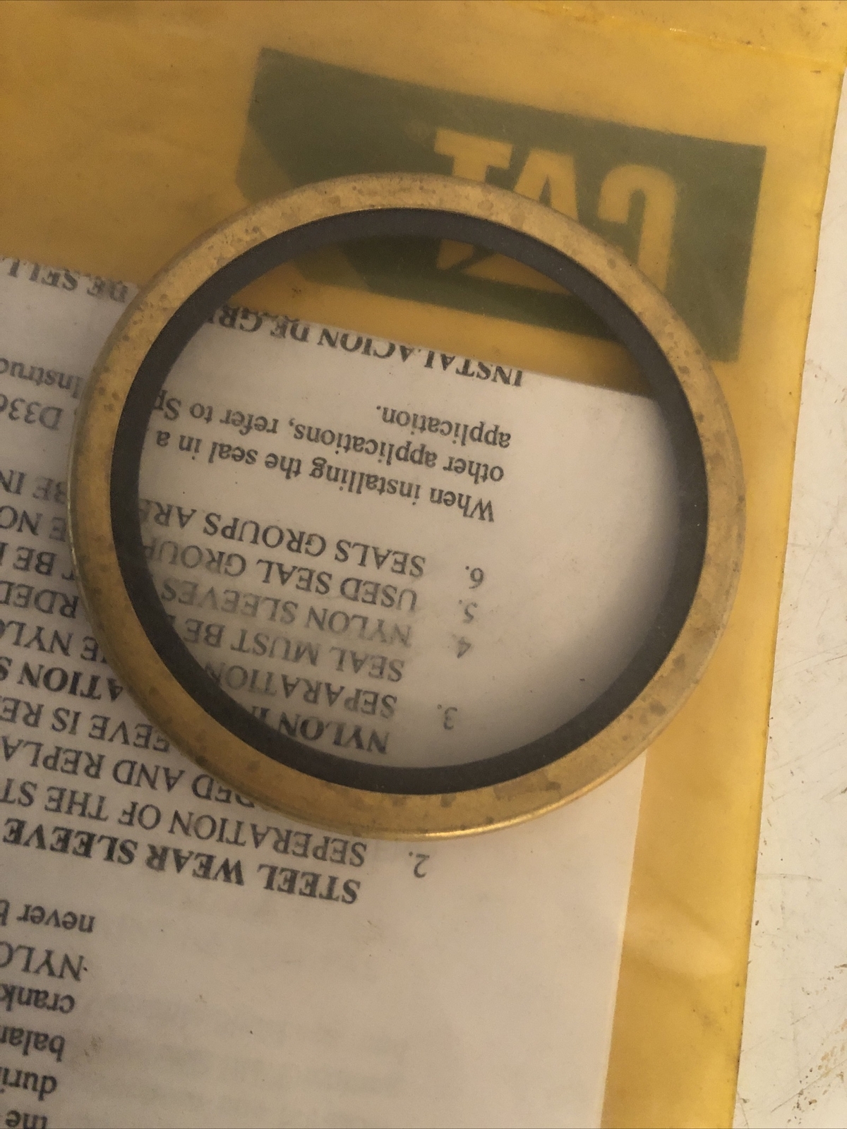 3S9643 GENUINE CATERPILLAR OEM CAT LIP TYPE SEAL THERMOSTAT 3S-9643 NEW ...