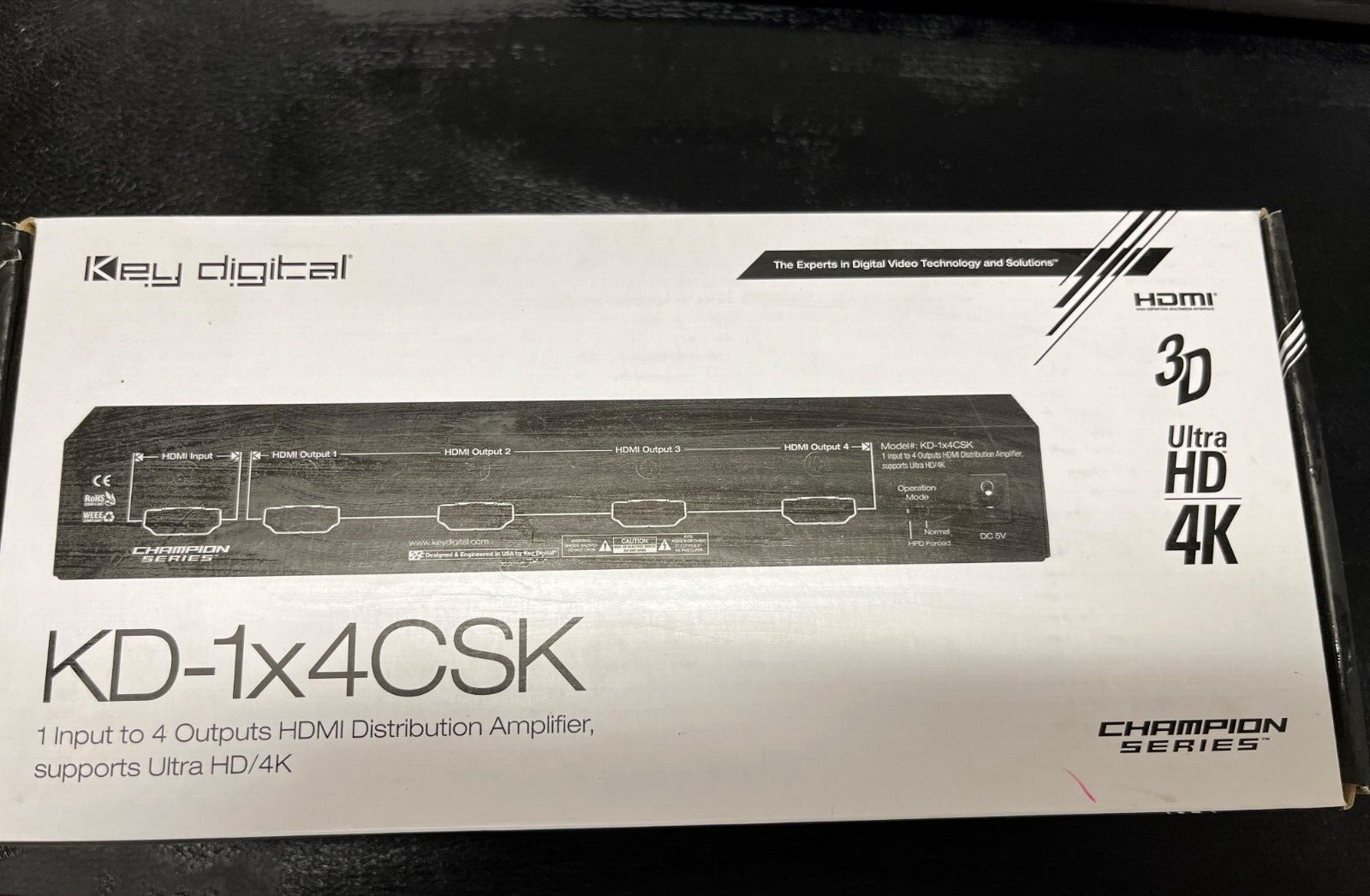 NEW! Key Digital KD-1x4CSK 4K HDMI Distribution Amplifier | eBay