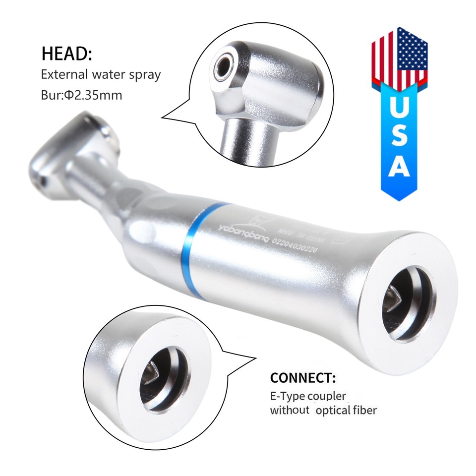 NEW Dental High Low Speed Handpeice Contra Angle Straight Air Motor 4H ...
