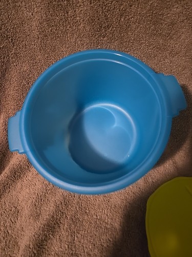 Tupperware Microwave Rice Cooker Steamer 3 Piece Set Blue | eBay