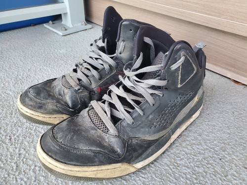 Trashed Used Worn Nike Jordan Flight SC-3 Anthracite Black Shoes ...