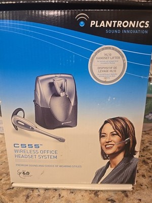Plantronics CS55/HL10 Silver Ear-Hook Headsets 17229120044| eBay