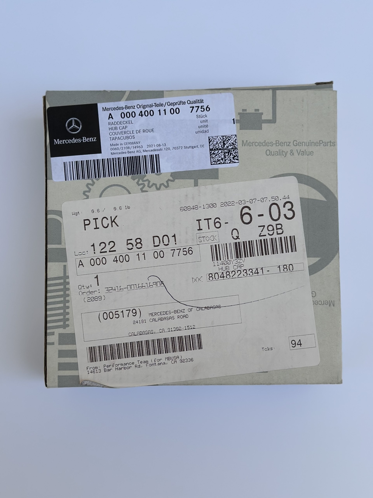 Genuine Mercedes Benz W213 W205 R190 Wheel Hub Center Cap ...