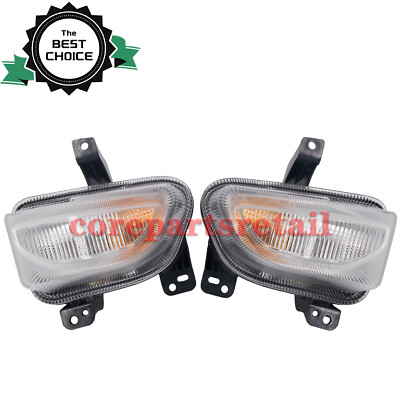 2PCS Front Left & Right Park Turn Signal Lamp Light 68256431AA For Jeep ...