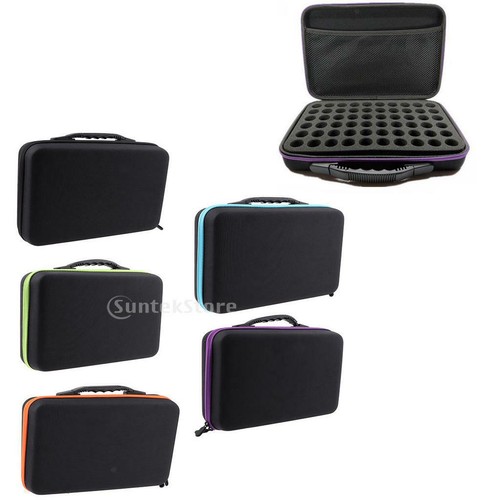 60 Bottles Portable Essential Oil Carry Case Holder Storage Box Travel ...