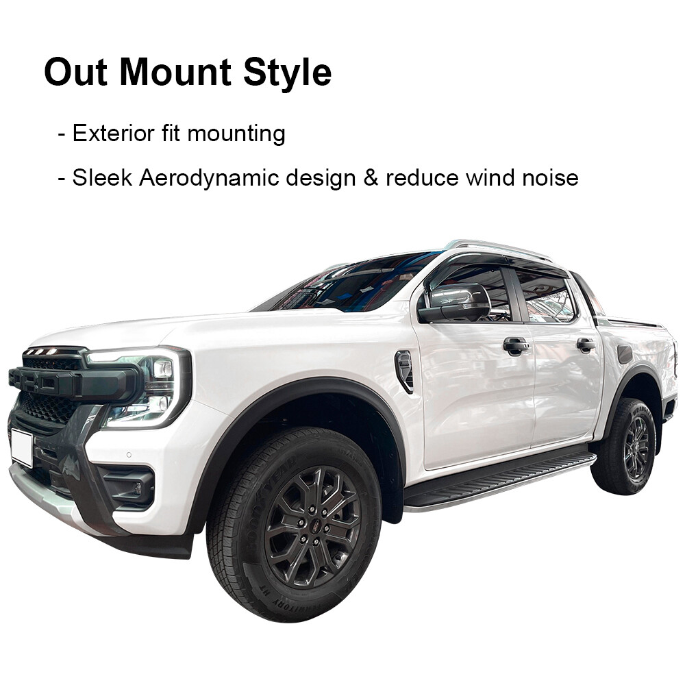 Wind Deflectors Rain Guards Styling for Ford Ranger T9 2023 2024 ...