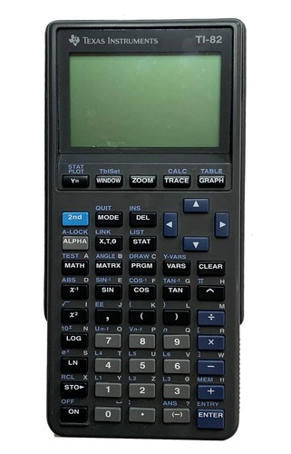 Texas Instruments TI-82 Graphing Calculator with Cover - Tested ...