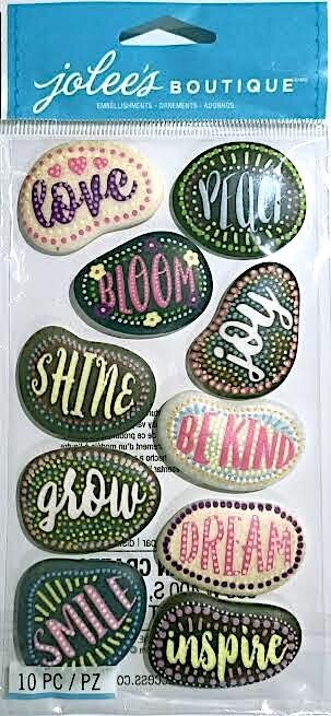 JOLEE'S BOUTIQUE DIMENSIONAL LARGE STICKERS ~POSITIVE ROCKS CODE L10 | eBay