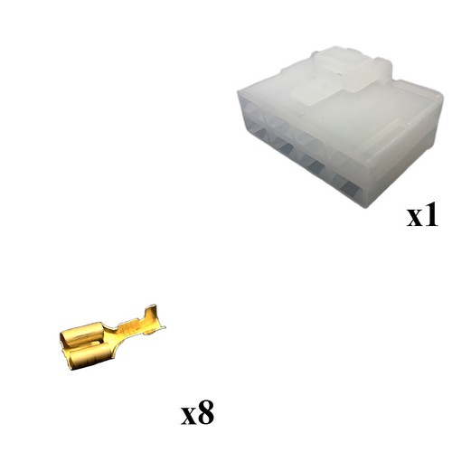 Kit Conector Series 250 Faston 6 Macho 8 Vías | eBay