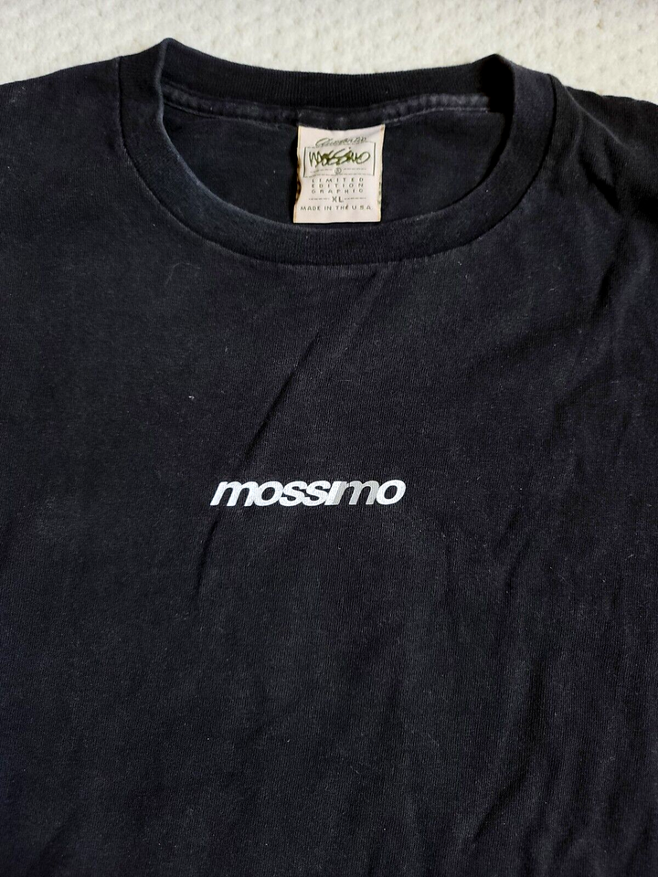 Vintage MOSSIMO Logo Limited Edition Graphic Men’s Black T Shirt Made ...