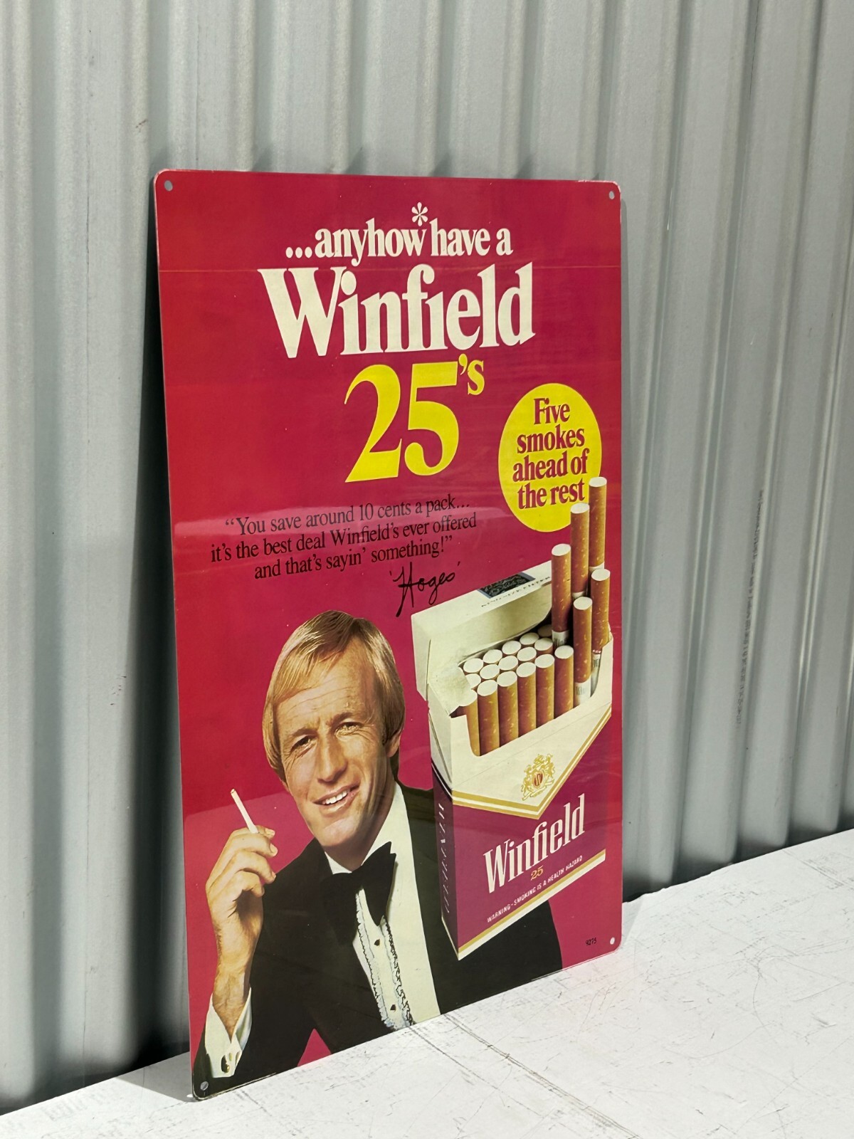 WINFIELD RED CIGARETTES METAL SIGN ADVERTISING | eBay Australia