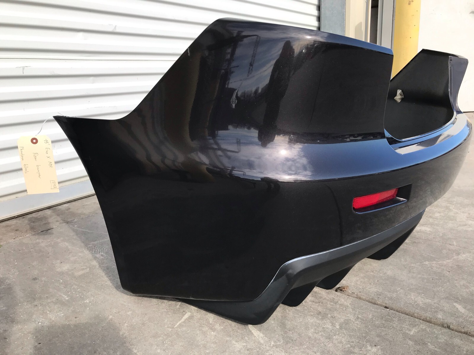 08-15 MITSUBISHI LANCER EVOLUTION EVO X REAR BUMPER COVER PHANTOM BLACK ...