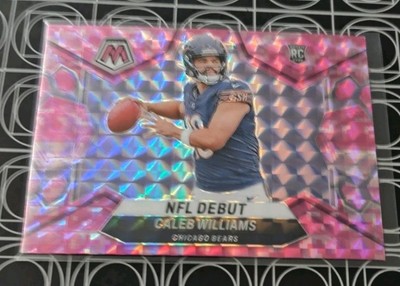 CALEB WILLIAMS BEARS 2024 PANINI MOSAIC PINK CAMO PRIZM NFL DEBUT ...