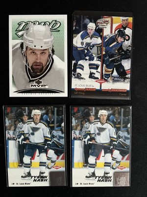 Tyson Nash 4 Card NHL Ice Hockey Trading Card Lot Rookie RC Blues ...