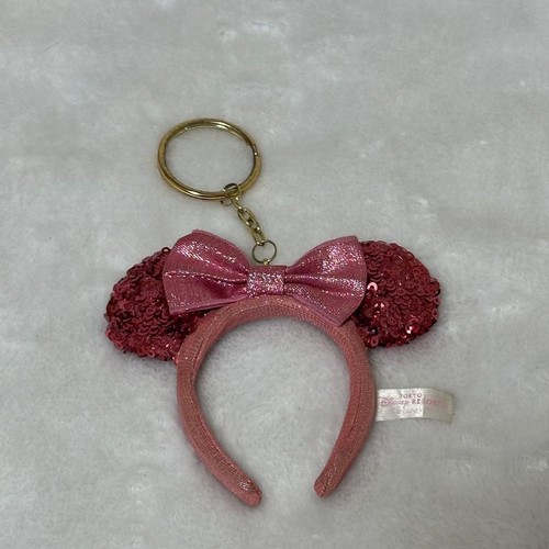 Minnie headband keychain pink sequins | eBay