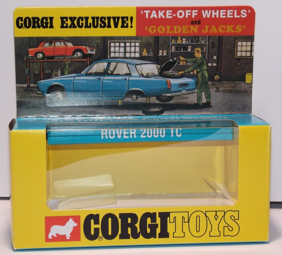 CORGI TOYS 275 ROVER 2000 TC WITH TAKE OFF WHEELS & GOLDEN JACKS ...