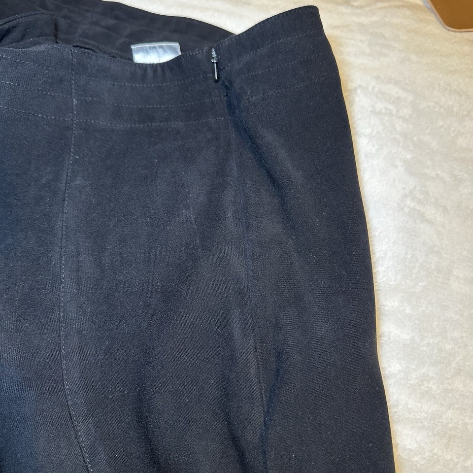 Next Black Midi Skirt Size 18 Panel Detail A-Line Fit Flare Smart Work ...