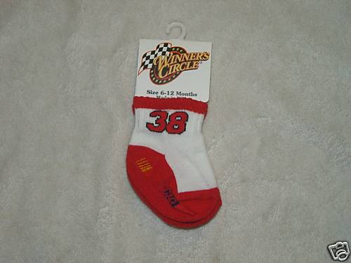 Nascar Elliot Sadler #38 Baby Socks 6-12 Mos NWT | eBay