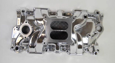 SB Chevy Aluminum Intake Manifold Square Bore SBC 55-86 305 327 350 V8 ...