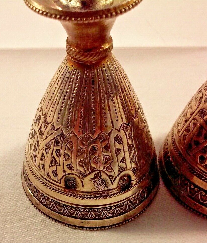 A Pair of Antique Silver Turkish Ottoman Empire Zarfs - Tughra marks | eBay