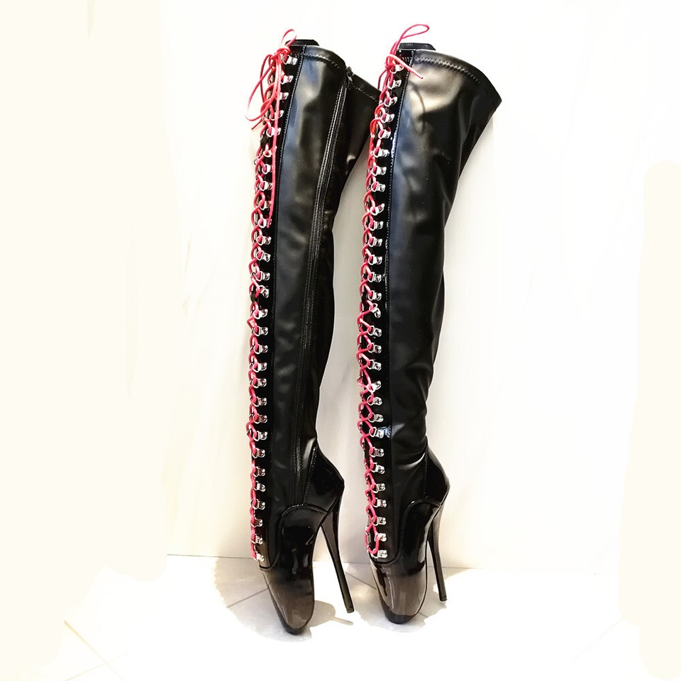 18cm High Height Sex boots Stiletto Heel Over The Knee Boots No.13037 ...