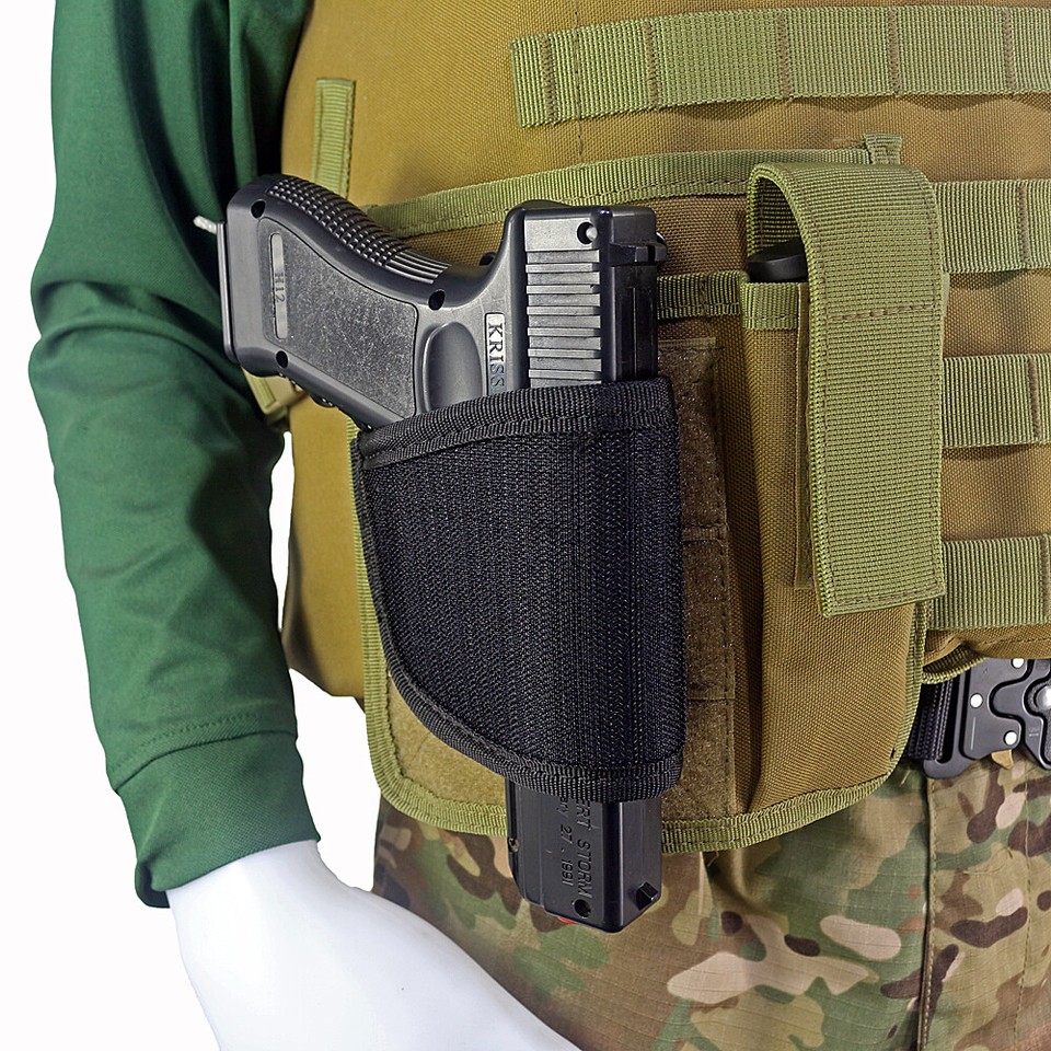 Universal Adjustable Pistol Holster Hook & Loop Concealed Carry Gun ...