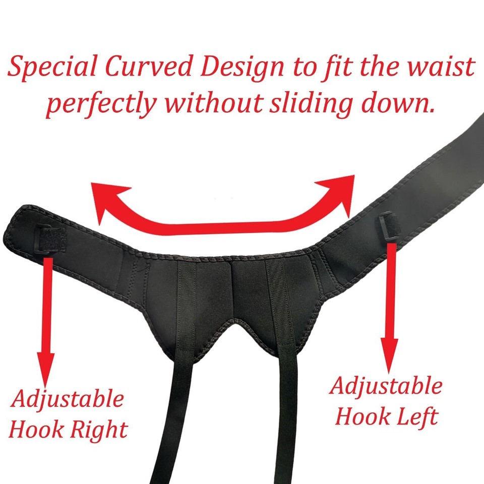 Men Hernia Belt Curved Inguinal Abdominal Groin Truss Adjustable Brace ...