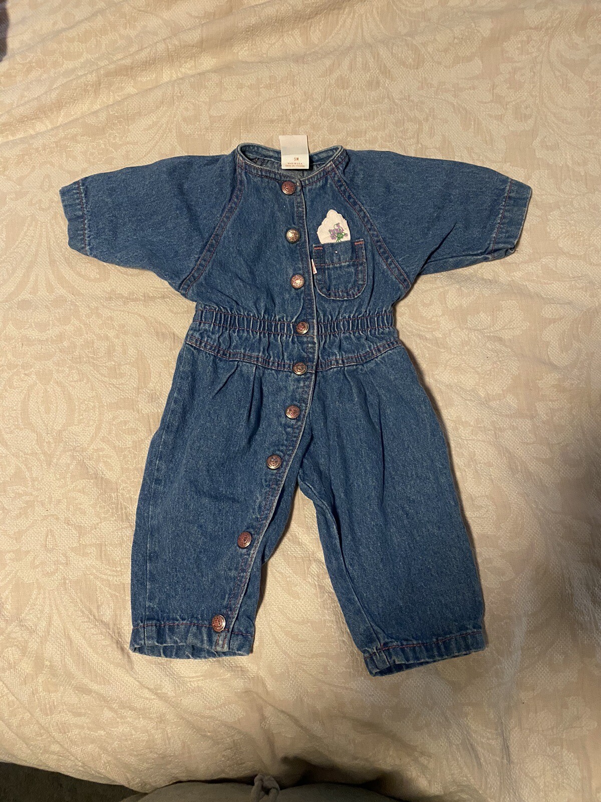 Little Levi’s Vintage Girls Jean One Piece Jumpsuit S… - Gem