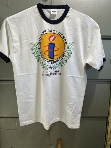 NOS VINTAGE 80s AMNESTY INTERNATIONAL CONSPIRACY OF HOPE CONCERT T ...
