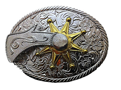 Western Cowboy "Spinning Spur" Metal Belt Buckle | eBay