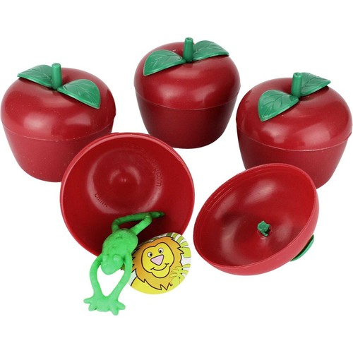 Plastic Red Bobbing Apples Fruit Toy Party Supplies Games Favours Pack ...