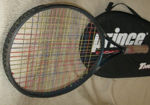PRINCE CTS THUNDERSTICK 110 TENNIS RACQUET GRIP SIZE 4 1/2 RAINBOW ...