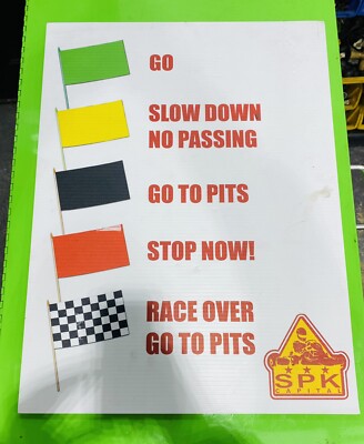 Racing Flagger Sign Kart Racing Car racing Mancave garage sign | eBay