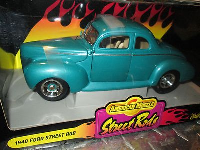 1940 FORD coupe STREET RODS green AMERICAN MUSCLE ERTL 32097 1/18 | eBay