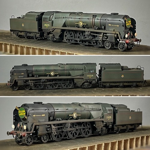 Hornby Merchant Navy 4-6-2 Class 35025 Brocklebank Line *WEATHERED LOOK ...