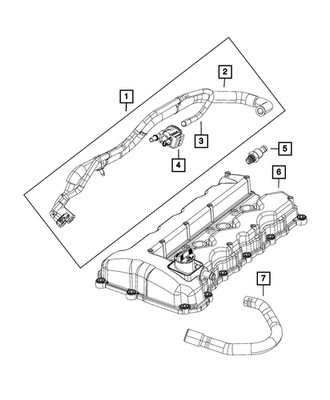 Genuine Mopar Make Up Air Hose 68285606AA | eBay