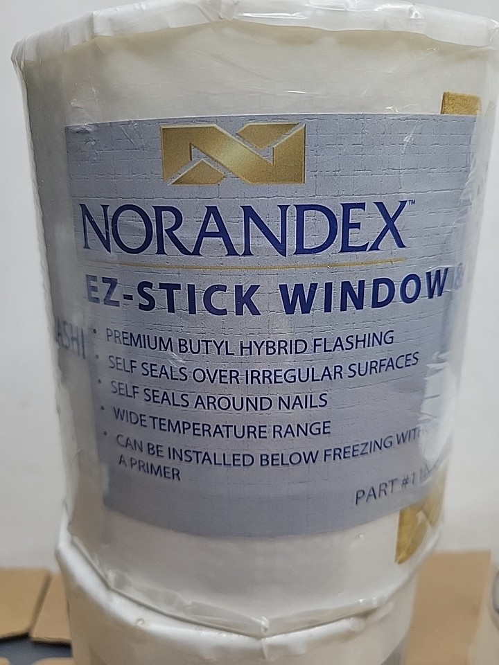 Norandex 6" x 75' Roll Flashing Tape Butyl Hybrid Adhesive Windows and ...