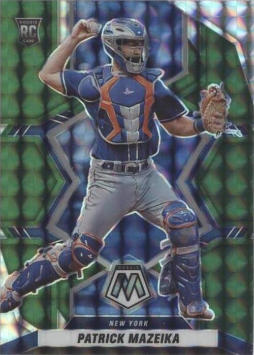 2022 Panini Mosaic - Rookies Patrick Mazeika #234 Green Mosaic Prizm ...