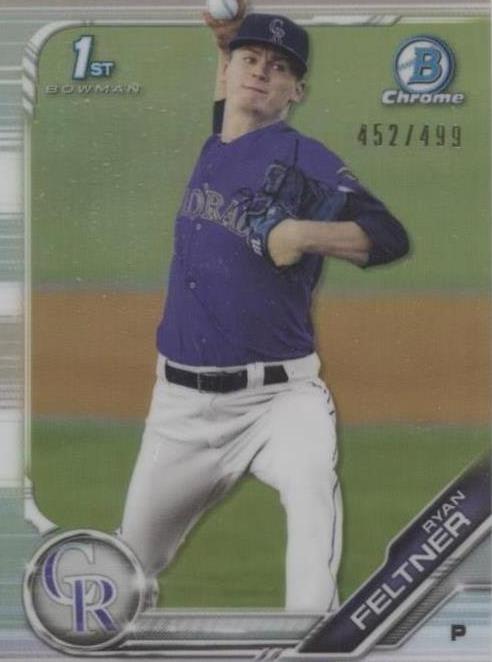 2019 Bowman Chrome - Prospects Ryan Feltner #BCP-229 Refractor /499 (RC ...