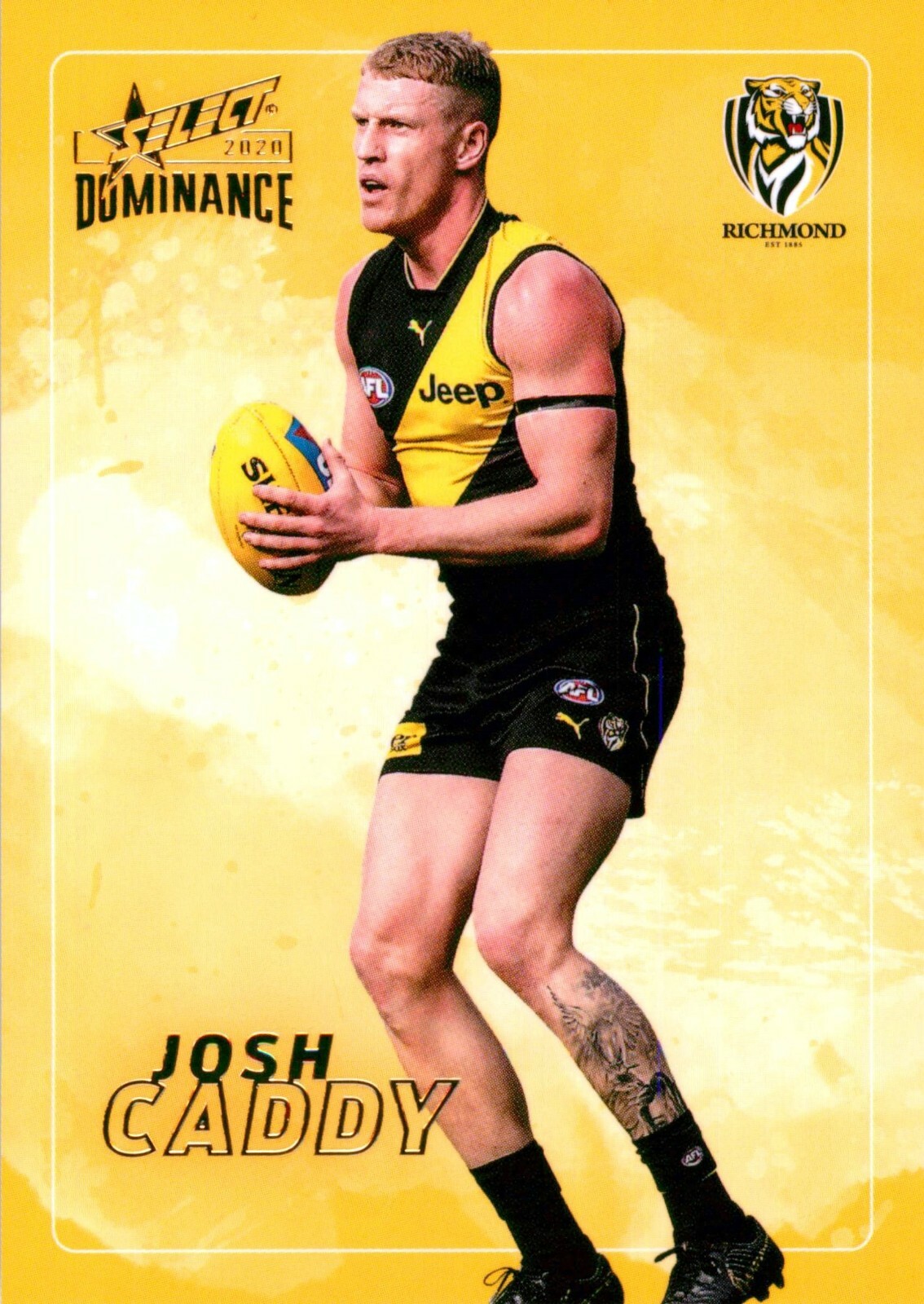 New 2020 RICHMOND TIGERS AFL Premiers Card JOSH CADDY Dominance | eBay