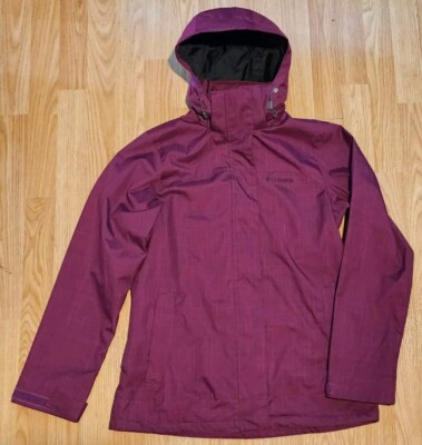 Womens Columbia Interchange Maroon Small Jacket Shell | eBay
