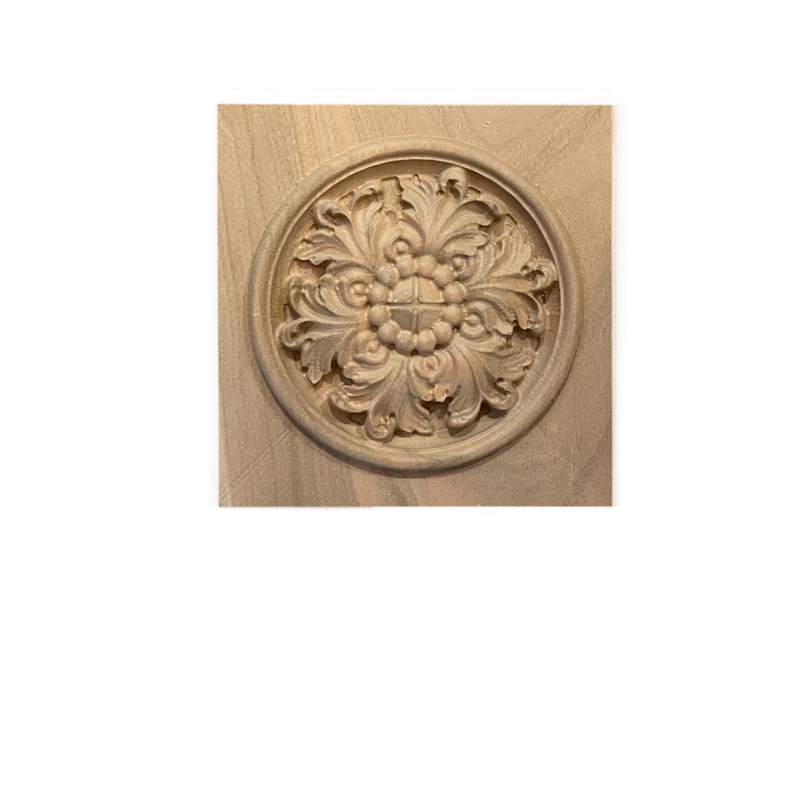 Solid Hardwood carved Rosette / Casing Blocks | eBay