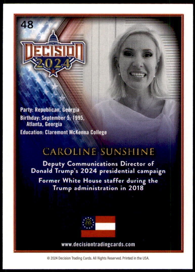 Caroline Sunshine Scuotilo 2024