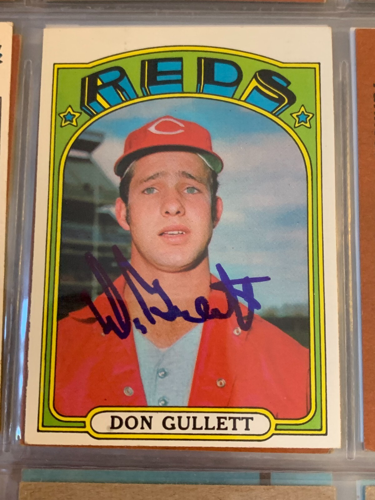 DON GULLETT AUTOGRAPHED SIGNED 1972 TOPPS CARD CINCINNATI REDS COA | eBay