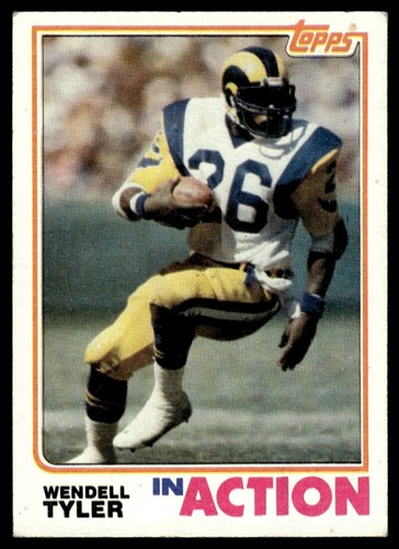 1982 Topps Wendell Tyler Los Angeles Rams #386 | eBay
