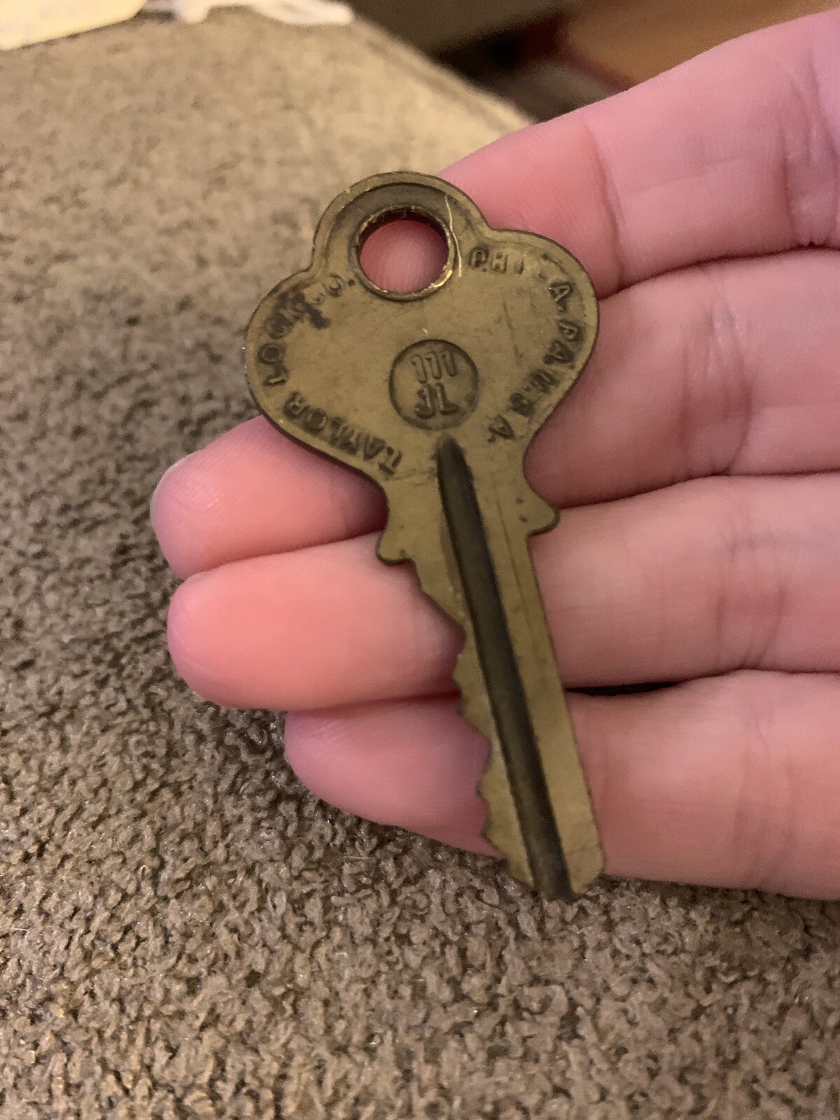 Vintage Taylor Lock Co Philadelphia PA III JL RT1277 Key (JL) | eBay