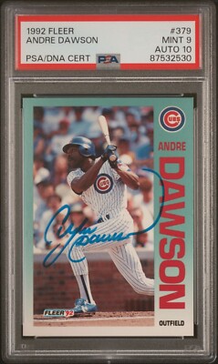 1992 Fleer - #379 Andre Dawson Auto Autographed Card Signed | eBay
