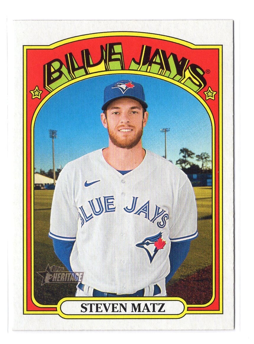 Baseball Card - 2021 Steven Matz 604 - Toronto Blue Jays Topps Heritage ...