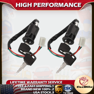Ignition Key Switch 4 Wire for Sunl Chinese Quad ATV 50 70 90 110 125 ...